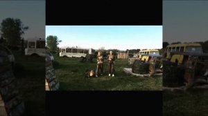 Ролик как в кино, но просто в поле на пейнтбол