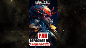 РАК   гороскоп на 4 апреля, 2025