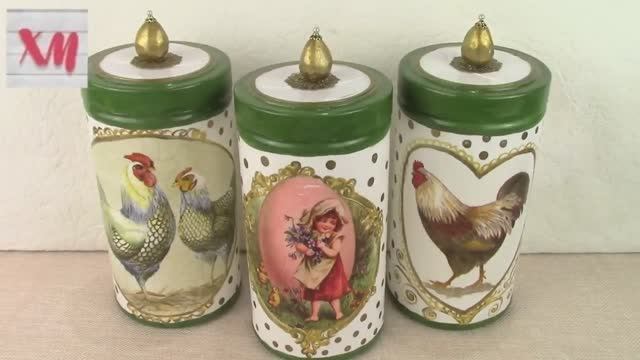 Декорирую пластиковые банки. ХоббиМаркет