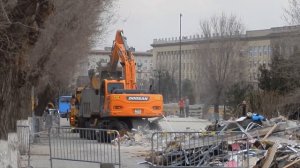 Ремонт улиц Волгограда удаление магазина Магнит с пло