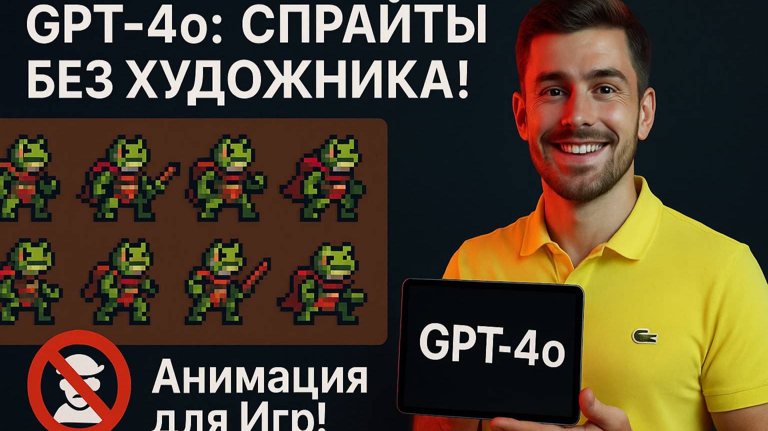 Анимация Персонажей за Минуты БЕЗ Художника? 🤯 Тестируем GPT-4o для Спрайтов Игр!
