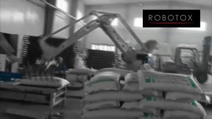 Паллетирование мешков роботом ROBOTOX_P4B_3100_165