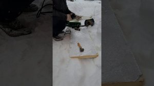Сварка мембраны ТПО в зимний период.