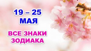 🌸 С 19 по 25 МАЯ 2025 г. 🔮 Таро-прогноз для каждого знака зодиака ⭐️