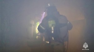 В КБР проводятся соревнования огнеборцев на звание «Лучшее звено газодымозащитной службы