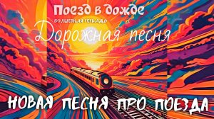Волшебная тетрадь. "Поезд в дожде". Новая дорожная песня о поездах, железной дороге и путешествиях.