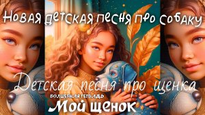 Волшебная тетрадь. "Мой щенок". Новая детская песня про собаку. Песня про щенка для самых маленьких