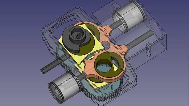 "RusYoke" crankless engine cinematics explained