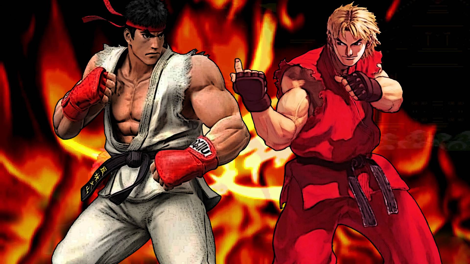 Street Fighter 2 M.U.G.E.N Fight Ryu VS MasterKen