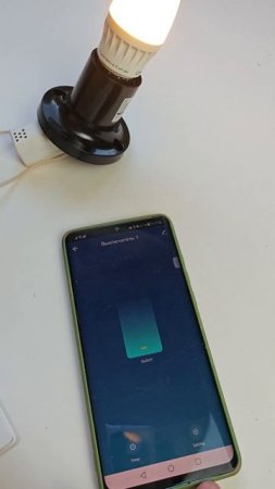 Умный выключатель света WIFI без нуля механический Tuya с Алисой