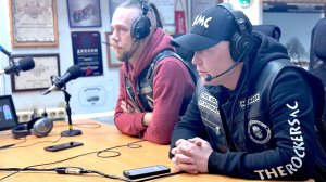 Байкеры мотоклуба «The Rockers MC» - Марк Шаман и Владимир Григорьев мотопробеге в честь Дня Победы