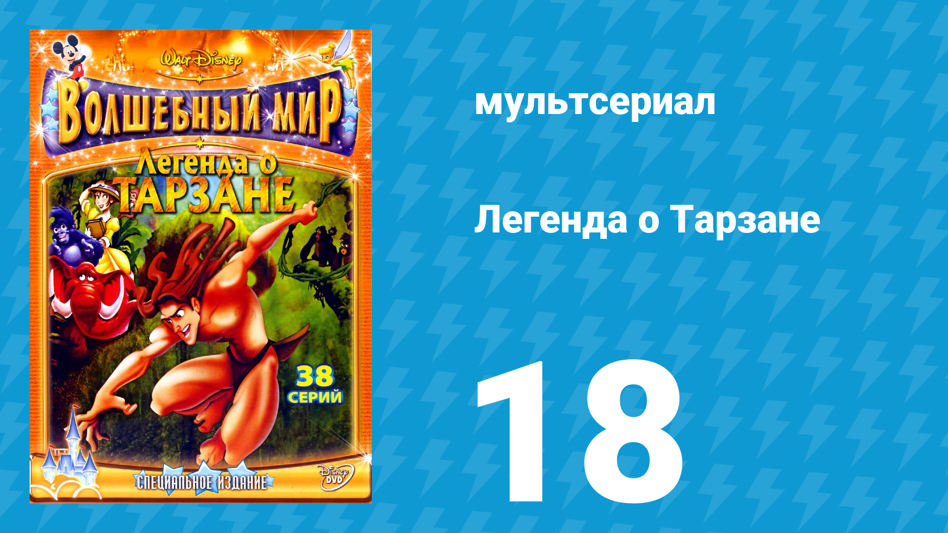 Легенда о Тарзане 1 сезон 18 серия «Важно не перестараться» (мультсериал, 2001)