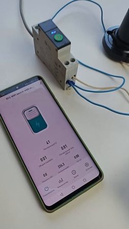 WIFI реле выключатель в Din-рейку с ваттметром 63A Tongou TO-Q-SY2-JWT