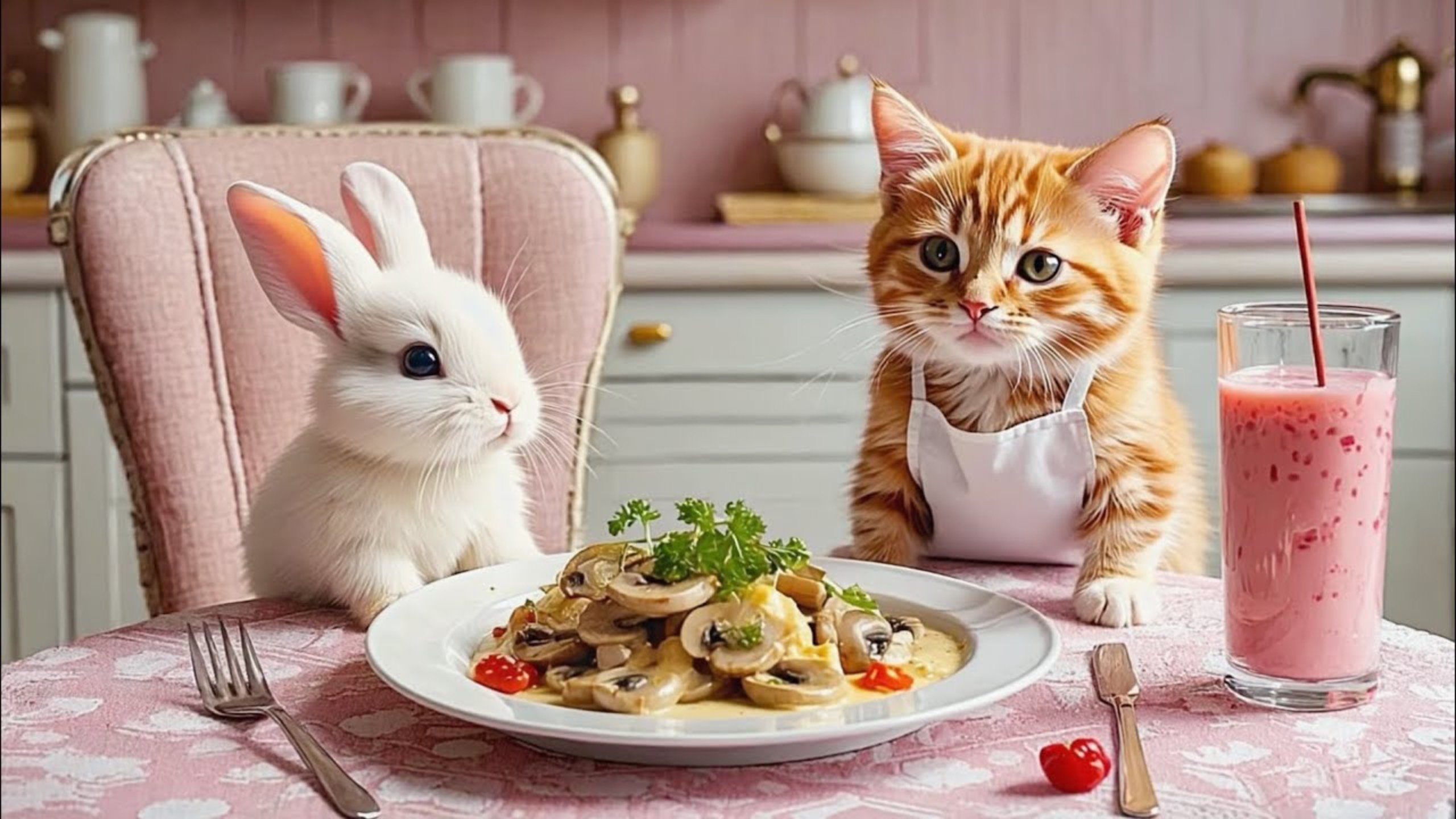 ДЕТСКАЯ АНИМАЦИЯ ПРО КОТИКА И КРОЛИКА / МУЛЬТИК ДЛЯ МАЛЫШЕЙ