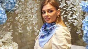Платок шелковый (крепдешин) "10961", 10961-13, 89х89 см #platki #fashion #beautiful #art #scarf