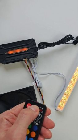 Контроллер для синхронизации вентиляторов с матплатой ARGB 5В 3пин и RGB 4пин 2025