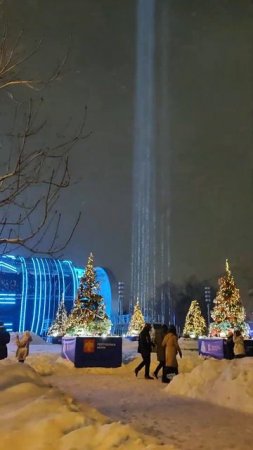 ВДНХ. Выставка Россия. Подсветка