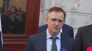 Мединский в ожидании украинской делегации сделал заявление для прессы. Главное / События на ТВЦ