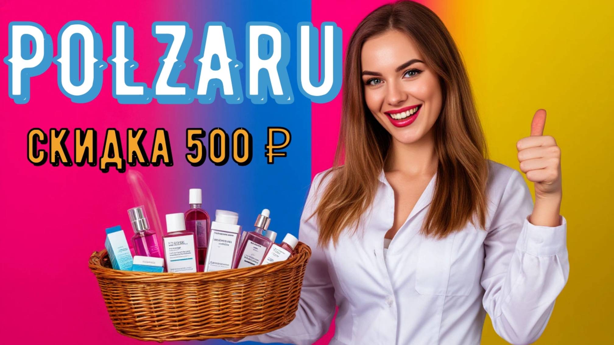 Промокод POLZAru: скидка 550₽ на первый заказ от 2500₽ + бонусы до 3%