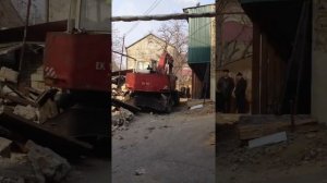 Cнос гаражей в центре Махачкалы