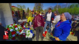 На площади Победы прошла торжественная программа, посвящённая 80-летию Победы в ВОВ