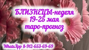 БЛИЗНЕЦЫ. Неделя с 19 по 25 мая.