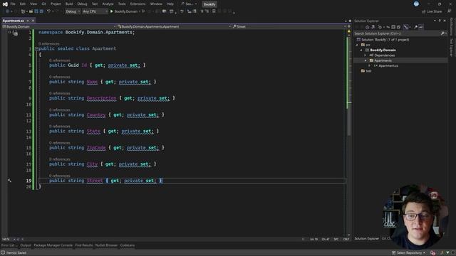 11.Defining our first domain entity