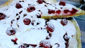Быстрая выпечка! Песочный пирог с любой ягодой. Просто и вкусно.