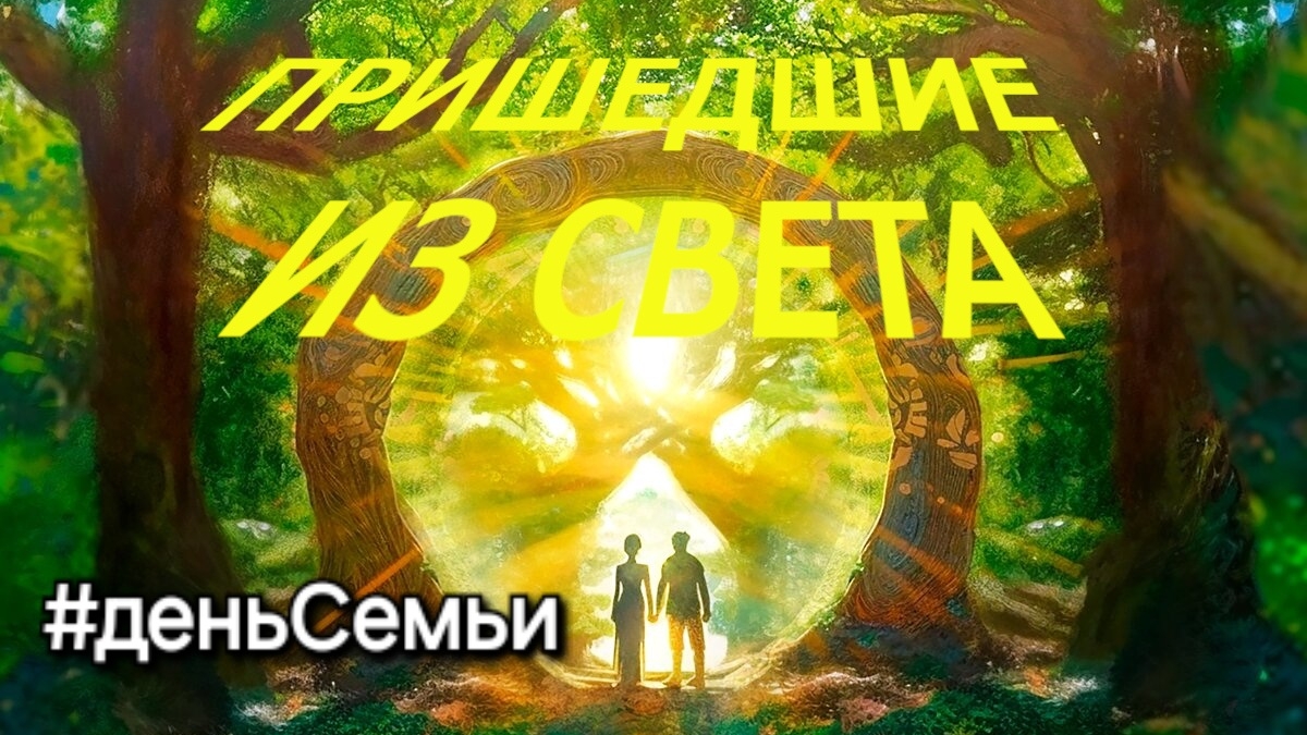 Семья - СоТворение Картины Петра Папихина "Пришедшие из Света" #деньСемьи