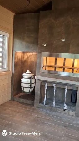 Барбекю комплекс от studio FREEMEN  с тандыром, мангалом и казаном.