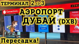 Аэропорт Дубай DXB. СЛОЖНАЯ Пересадка Терминал 3 в Терминал 2 Аэропорта Дубай. Как не заблудиться?