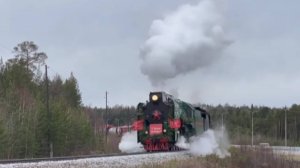 Эшелон Победы на станции Верхнекондинской. ТК «Первый Советский»