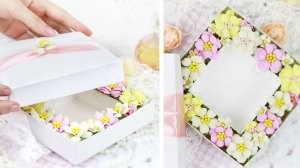 Подарок своими руками 🎁 Оригинальная коробочка с цветами для небольшого сюрприза или денег 🌸