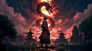 Воин и Призрачный Дракон | Ronin and Spirit Dragon - Живые Обои