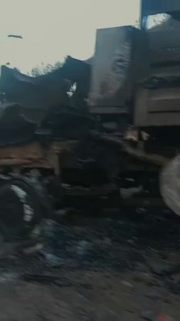 Уничтоженный русским fpv- дроном грузовой автомобиль Daewoo Novus украинских формирований !!!