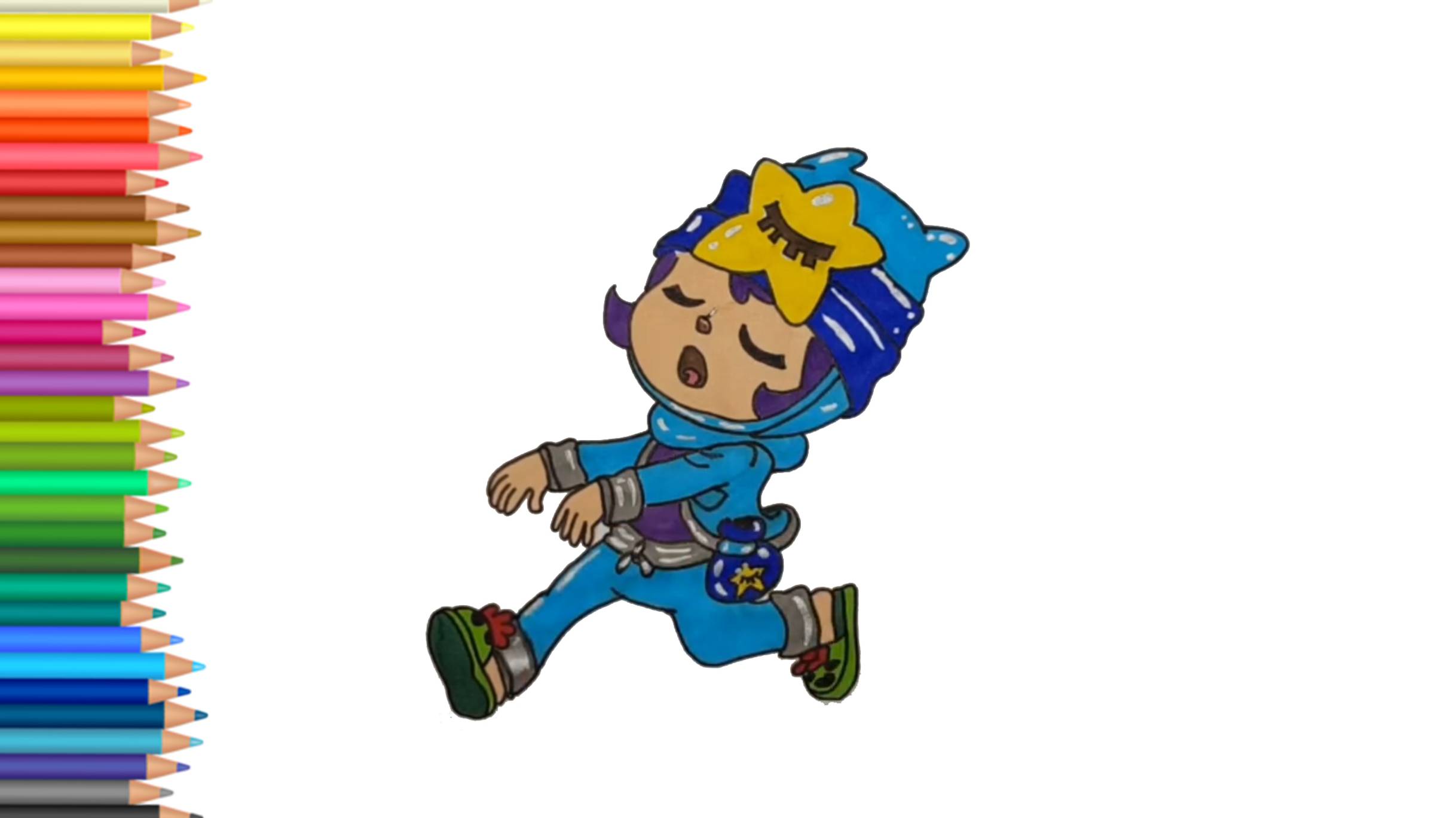 Как нарисовать Сэнди - Бравл Старс⭐