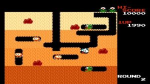Dig Dug. Hello Kitty. NES. Прохождение без комментариев