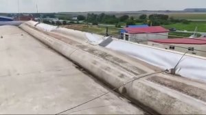 Как улетает гидроизоляция кровли.