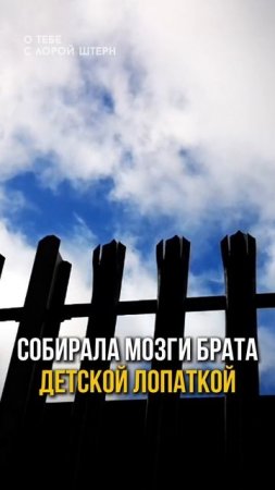 Собирала мозги брата детской лопаткой
