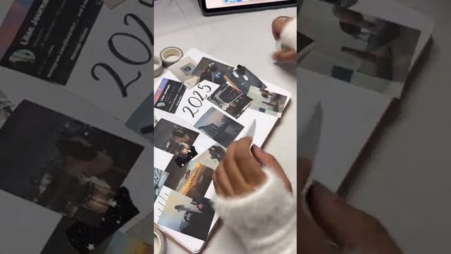 making my vision board for 2025 in my bullet journal
