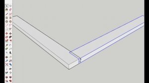 Соединение "шип-проушина" в программе SketchUp