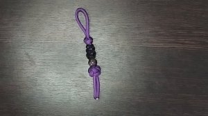 Новый темляк с бусиной из натурального аметиста
