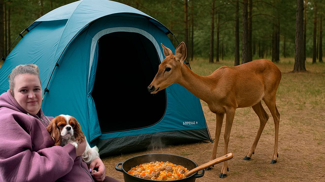 Палатка, костёр, вкусная еда — идеальный кемпинг! Но природа приготовила СЮРПРИЗ...