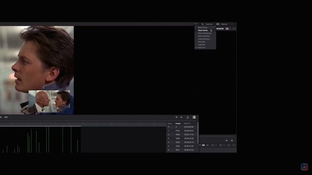 Автоматическое разделение видео на сцены в DaVinci Resolve