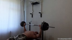 ЖИМ ШТАНГИ ,77кг на максимум ,не смог выжать последний п