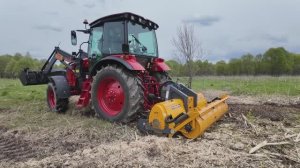 Трактор Беларус-1523 c финским ротоватором Mericrusher MJ-2.3DT