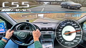 Mercedes C55 AMG W203 СТАРАЯ ШКОЛА на АВТОБАНЕ AutoTopNL