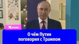 Владимир Путин об итогах телефонного разговора с Трампом