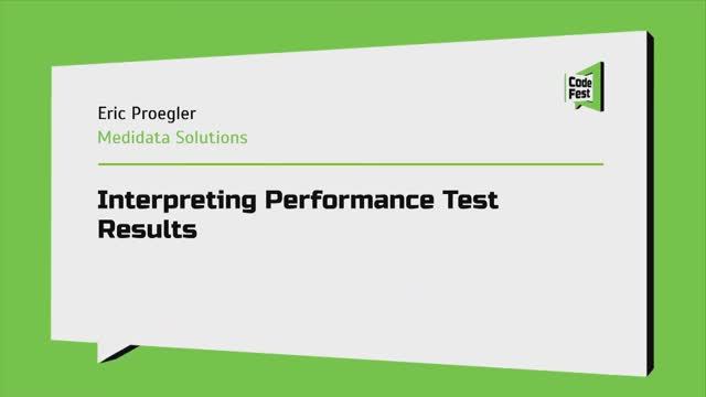 #QA, Eric Proegler,  Interpreting Performance Test Results