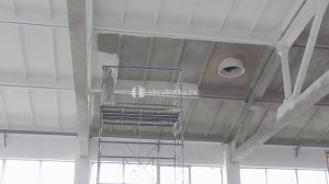 Покраска потолка производственного цеха - obrabotka.ru